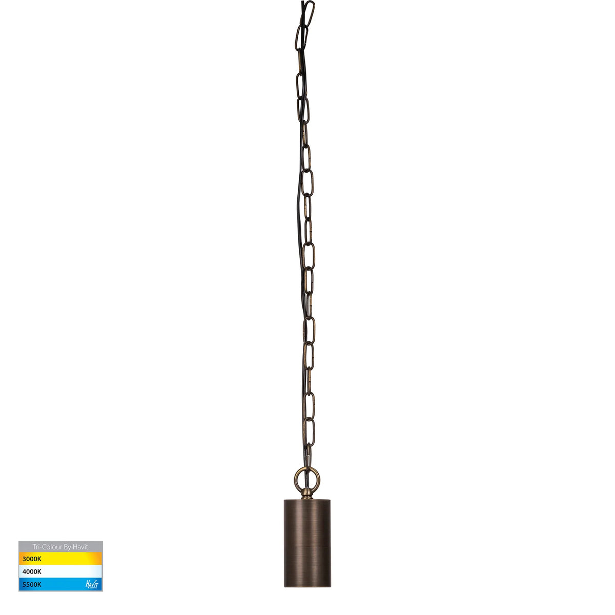 HV5902T-AB-240V | HV5902T-AB-12V - Tivah Antique Brass LED Pendant ...