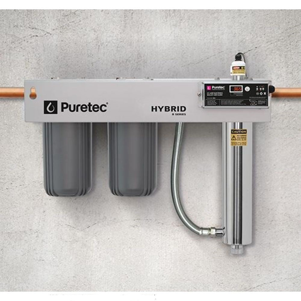 Puretec HYBRID-R1 Dual Filter & UV System 75 Lpm Reversible Mounting B ...