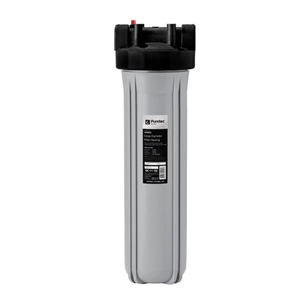Puretec LD2040 Large Dia 20" Filter Housing Kit 1 1/2 Connection ...